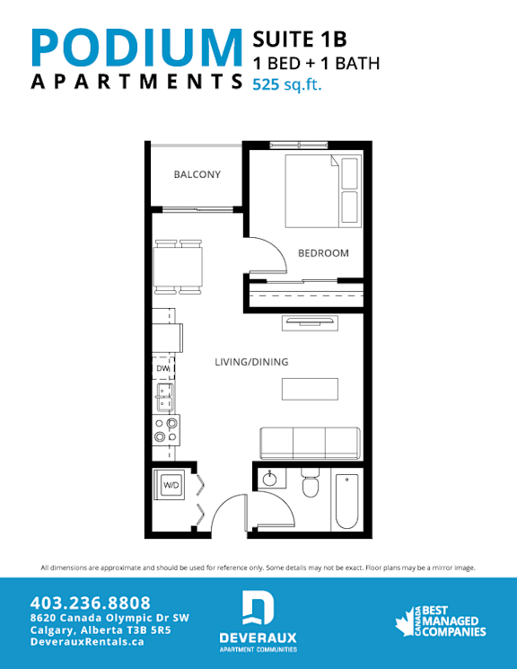 Property details for Podium Apartments from Deveraux Apartment Communities