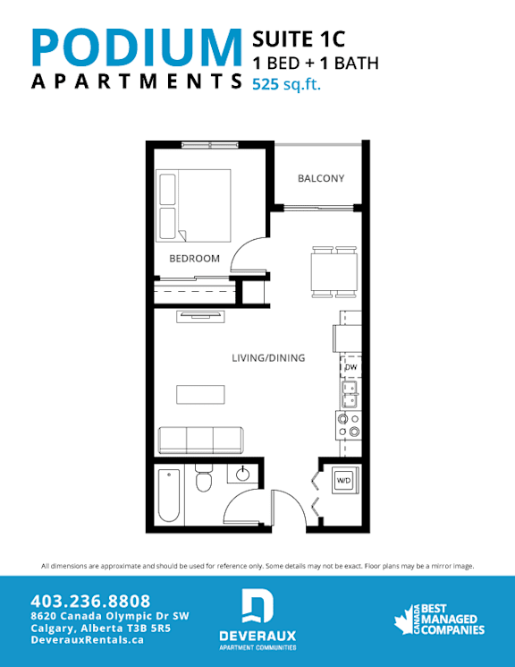Property details for Podium Apartments from Deveraux Apartment Communities