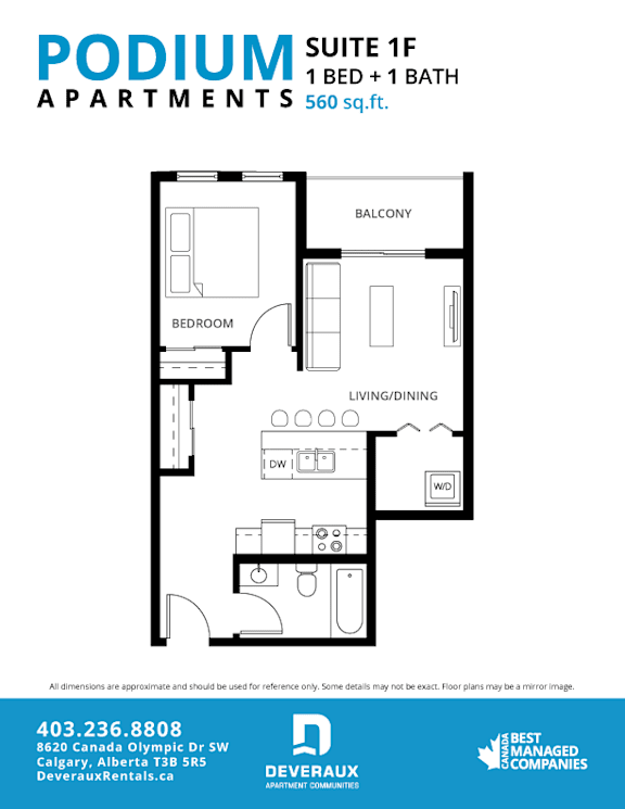 Property details for Podium Apartments from Deveraux Apartment Communities