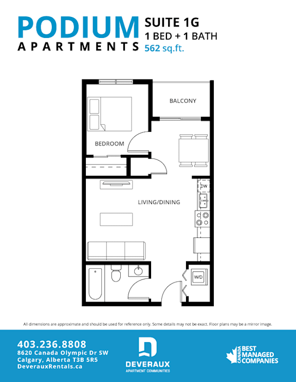 Property details for Podium Apartments from Deveraux Apartment Communities
