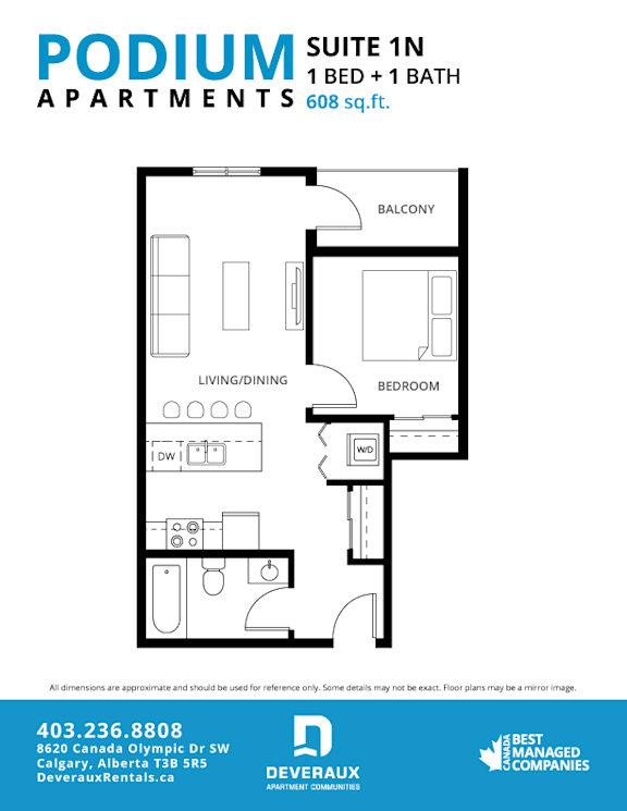 Property details for Podium Apartments from Deveraux Apartment Communities