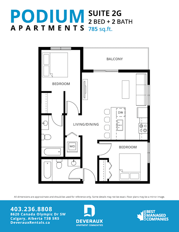 Property details for Podium Apartments from Deveraux Apartment Communities