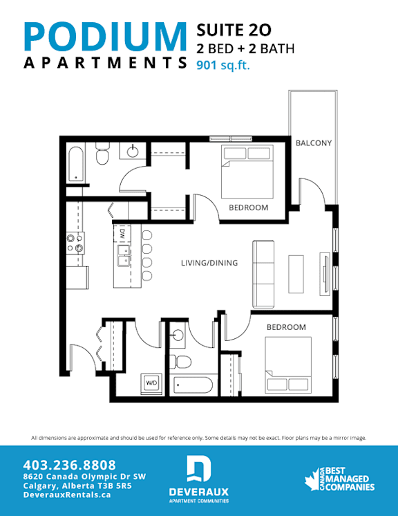 Property details for Podium Apartments from Deveraux Apartment Communities