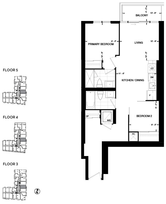 Floor Plans of Parkside Square in Toronto, ON