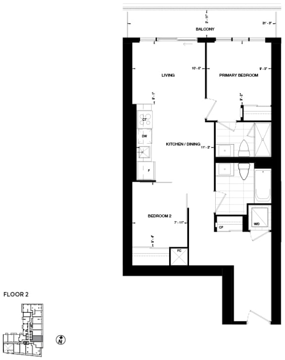 Floor Plans of Parkside Square in Toronto, ON