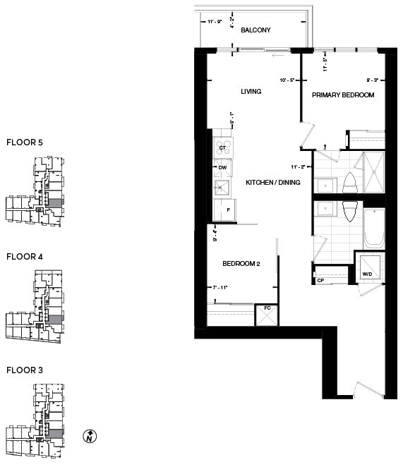 Floor Plans of Parkside Square in Toronto, ON