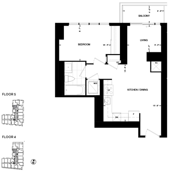 Floor Plans of Parkside Square in Toronto, ON