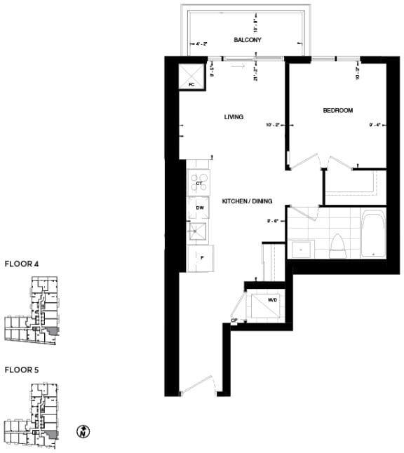Floor Plans of Parkside Square in Toronto, ON