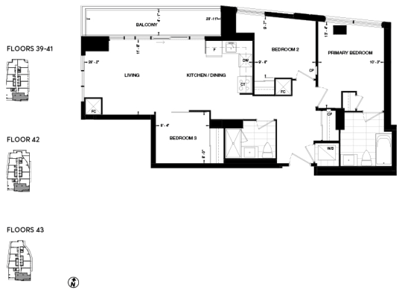 Floor Plans of Parkside Square in Toronto, ON