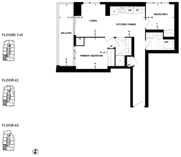 Floor Plans of Parkside Square in Toronto, ON
