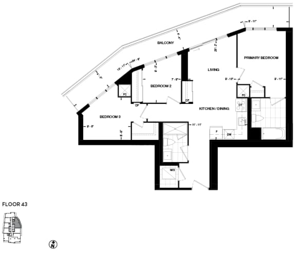 Floor Plans of Parkside Square in Toronto, ON