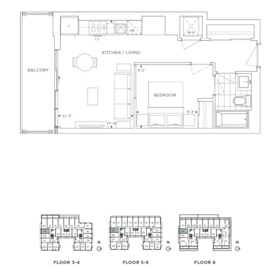 Studio, 1, 2, and 3-Bedroom Apartments Downtown Toronto