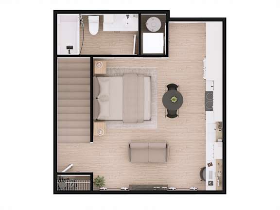 Floor Plans of Studio 306 in Moncton, NB