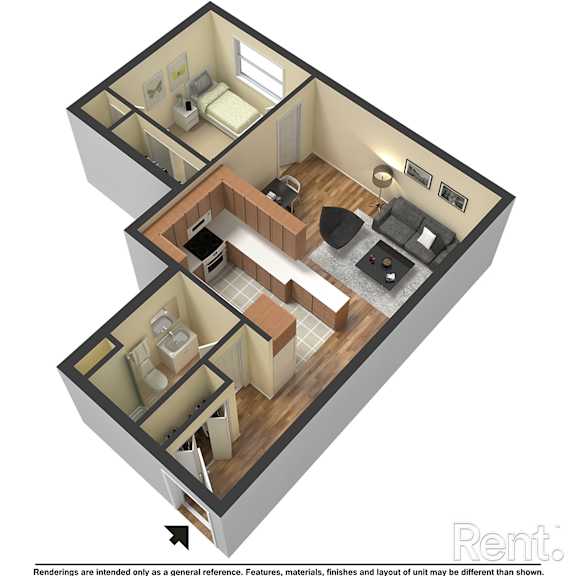 Floor Plans of Ravine Woods Apartments in Morris, IL