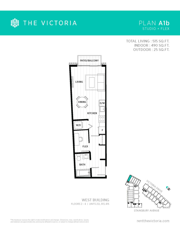 Floor Plans of The Victoria in Vancouver, BC