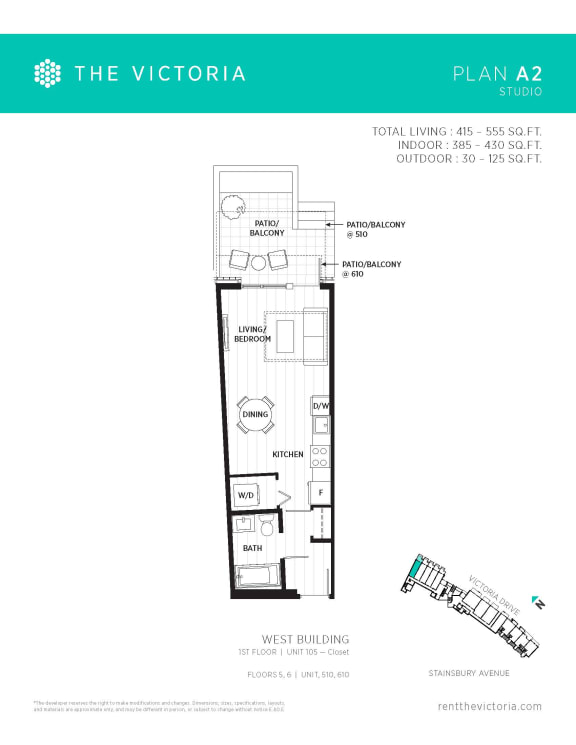 Floor Plans of The Victoria in Vancouver, BC