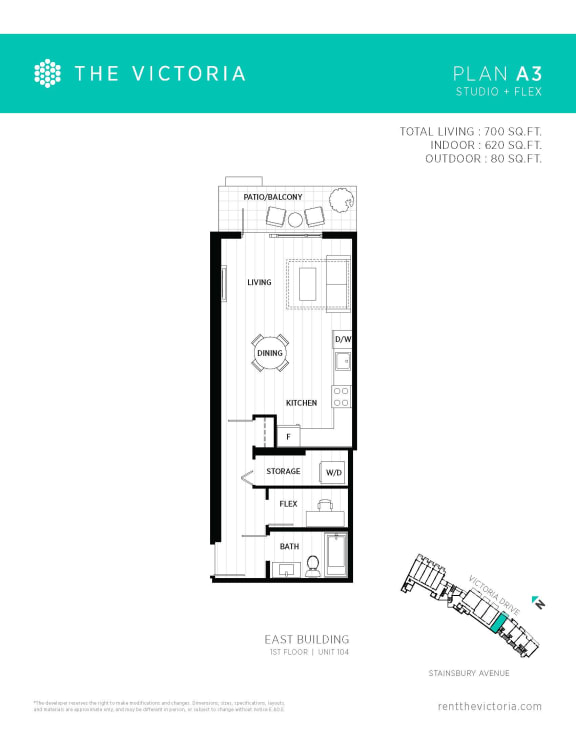 Floor Plans of The Victoria in Vancouver, BC