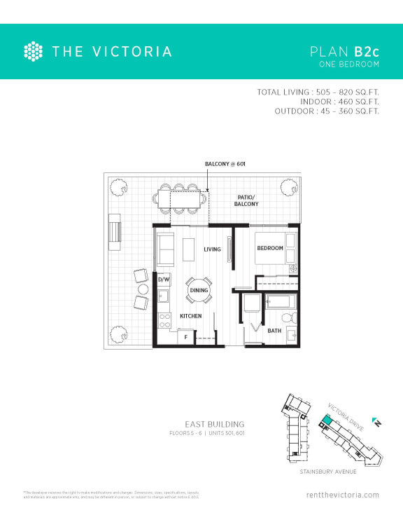 Floor Plans of The Victoria in Vancouver, BC