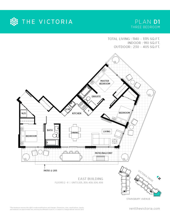 Floor Plans of The Victoria in Vancouver, BC