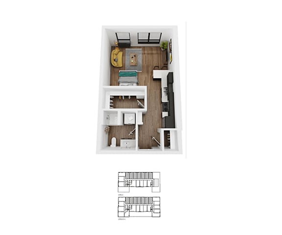 Floor Plans of Riley in Richfield, MN