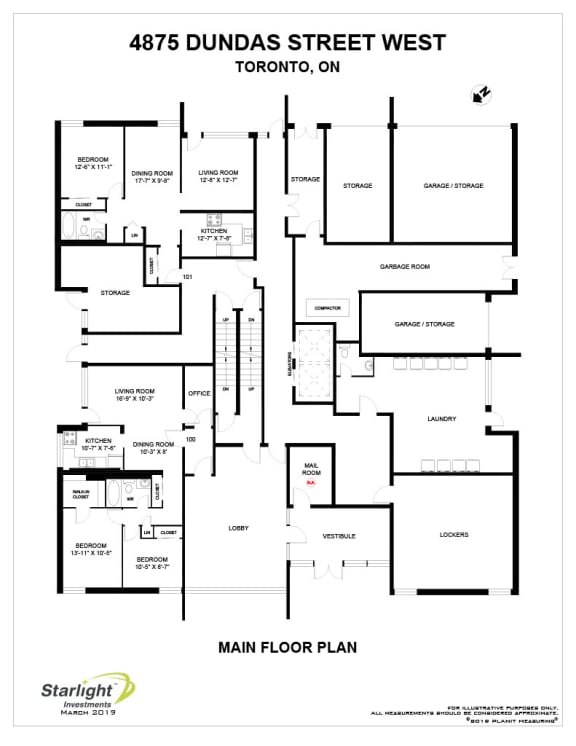 Floor Plans of 4875 Dundas St W in Toronto, ON