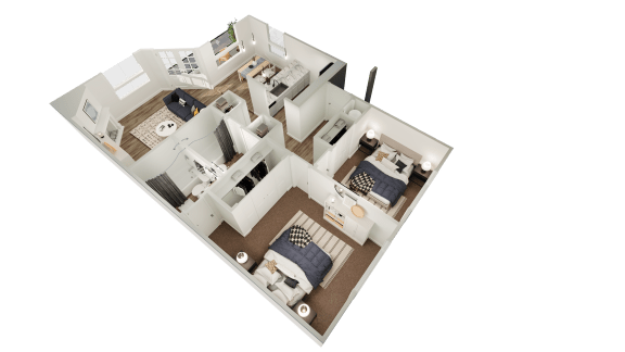 Floor Plans of Jasper Square by Trion Living in Beaverton, OR
