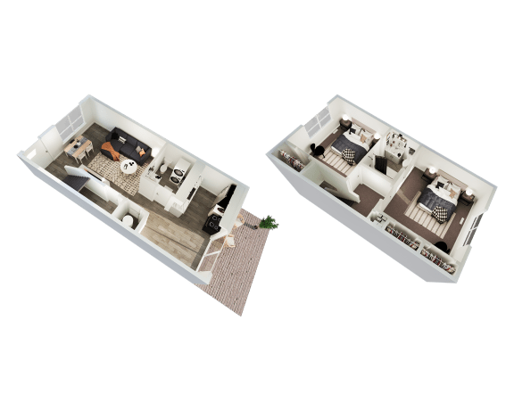 Floor Plans of The Magnolia by Trion Living in Charleston, SC