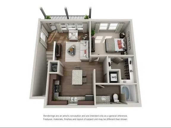 Floor Plans of Brookson Flats in Huntersville, NC