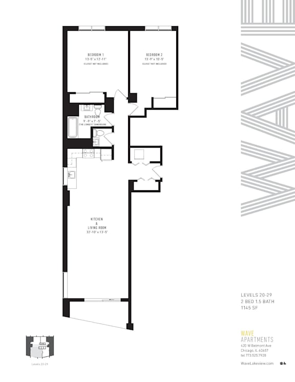 Wave Lakeview Floor Plans – Studios to Two-Bedrooms