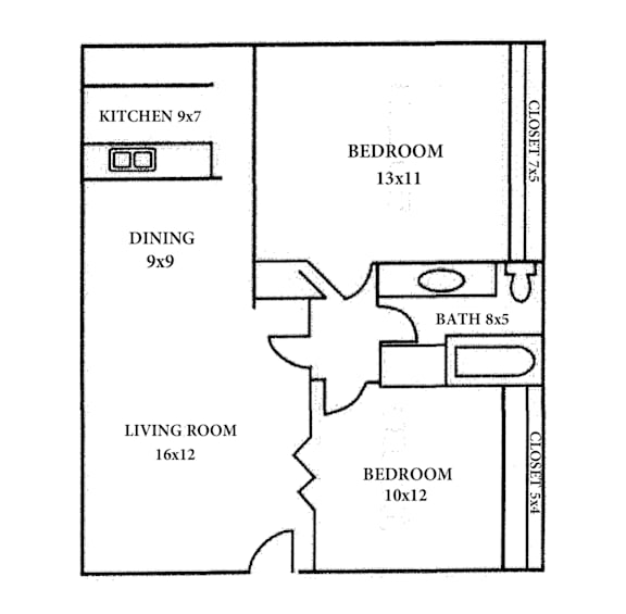 Floor Plans of The Nathaniel Apartments in Houston, TX