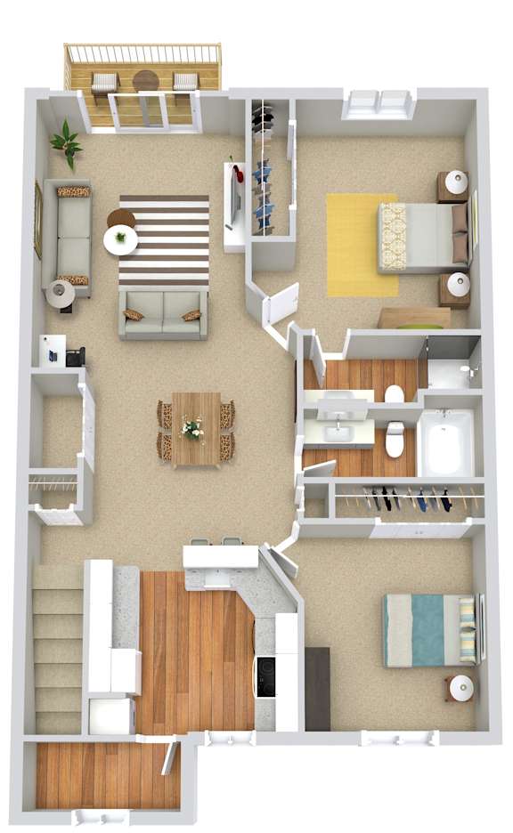 Floor Plans of Chatwell Club in Davison, MI