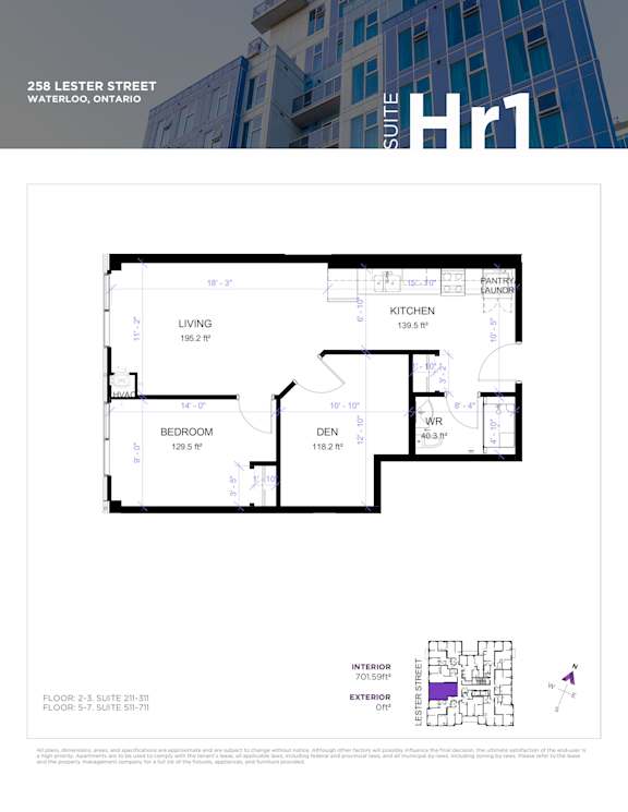 Floor Plans of THE LINQ in Waterloo, ON