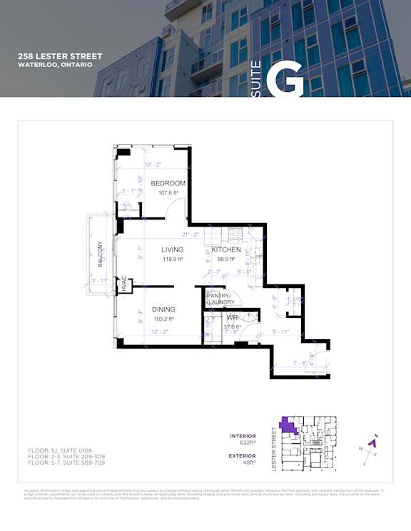 Floor Plans of THE LINQ in Waterloo, ON