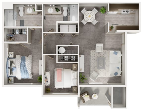 Floor Plans of Mill Pointe in Everett, WA