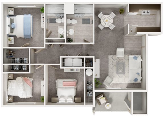 Floor Plans of Mill Pointe in Everett, WA
