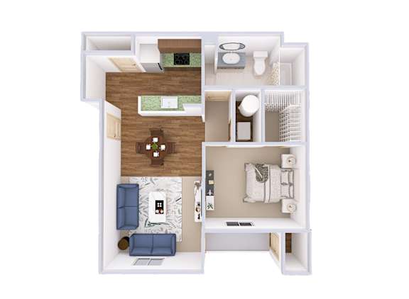 Floor Plans of Grandview Apartments in Kent, WA