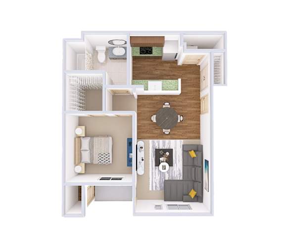 Floor Plans of Grandview Apartments in Kent, WA