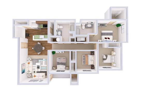 Floor Plans of Grandview Apartments in Kent, WA