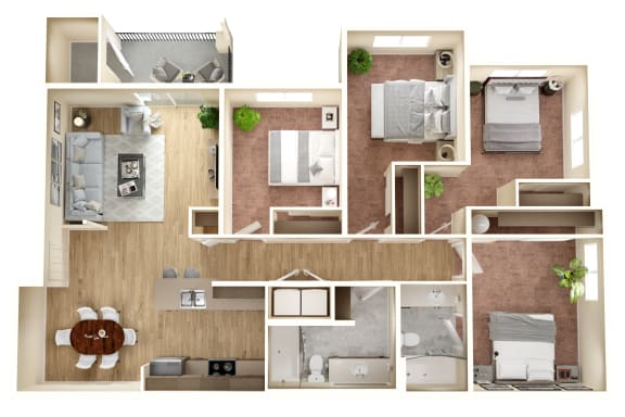 Floor Plans of Watermark in Auburn, WA