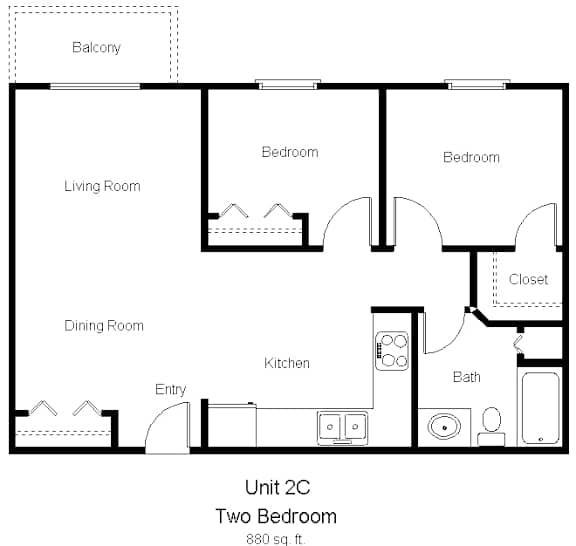 Floor Plans of Dove Tree Apartments in Elk River, MN