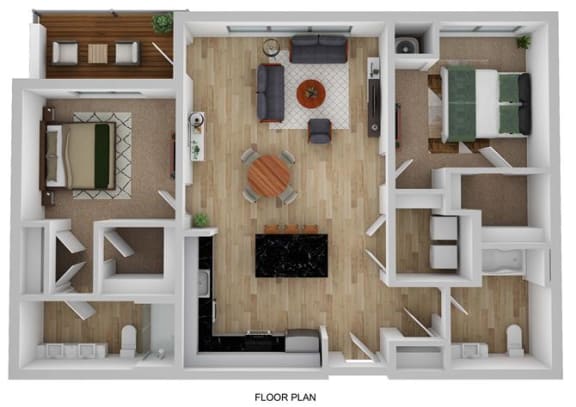 Floor Plans of The Isaac in Roseville, MN