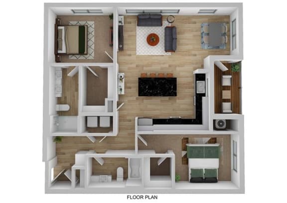 Floor Plans of The Isaac in Roseville, MN