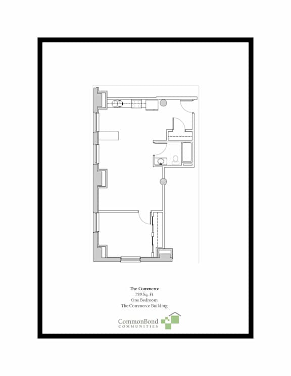 Floor Plans of Commerce Building Apartments in St. Paul, MN