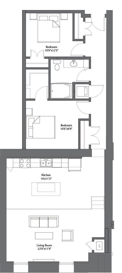 Floor Plans of Schmidt Artist Lofts in St. Paul, MN