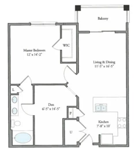 Unfurnished Floor Plans of The Watermark at Talbot Park in Norfolk, VA