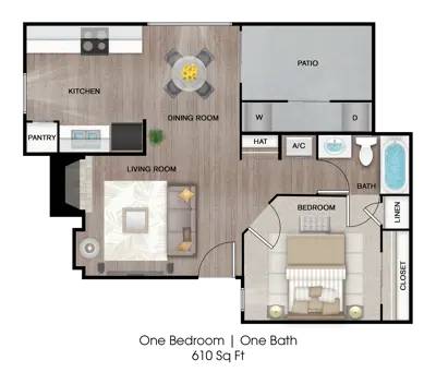 Floor Plans of The Row in San Antonio, TX