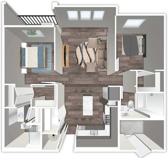 Floor Plans of Gateway Commons Apartments in Palmetto, FL