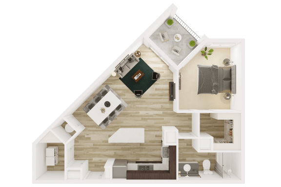 Floor Plans of The Everly Apartments in Houston, TX