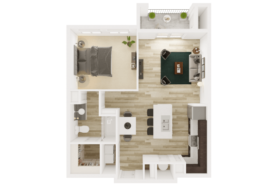Floor Plans of The Everly Apartments in Houston, TX