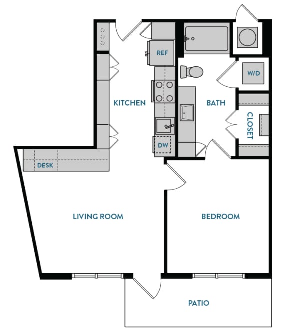 Floor Plans of The Hamilton in Dallas, TX